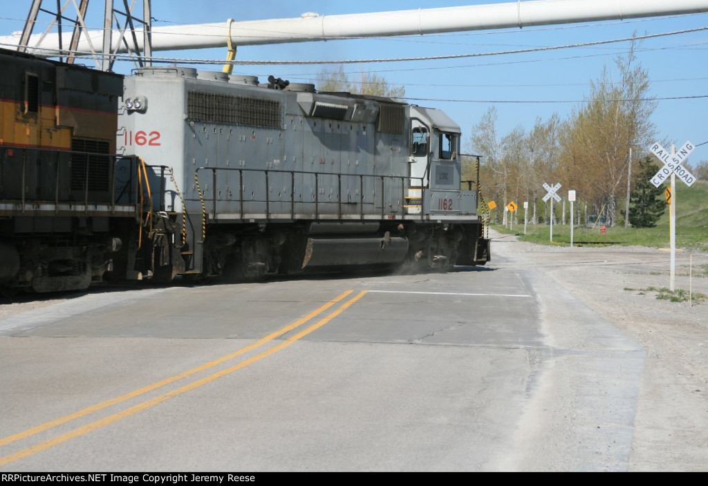 LSRC 1162 kicking up some limestone dust